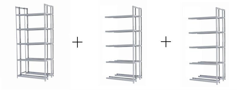 Rivetier R2-5DES Automotive Tire Rack Starter + (2) R2-5DEA Adder Rack ...